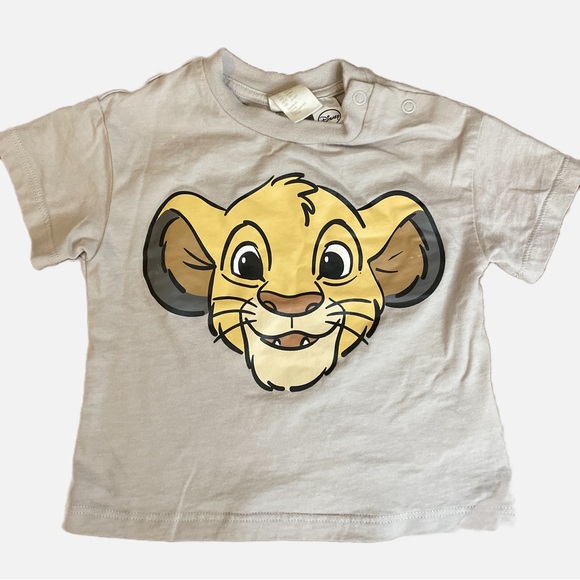 Disney | Shirts & Tops | Disney Hm Baby Simba Tee 6 Months | Poshmark